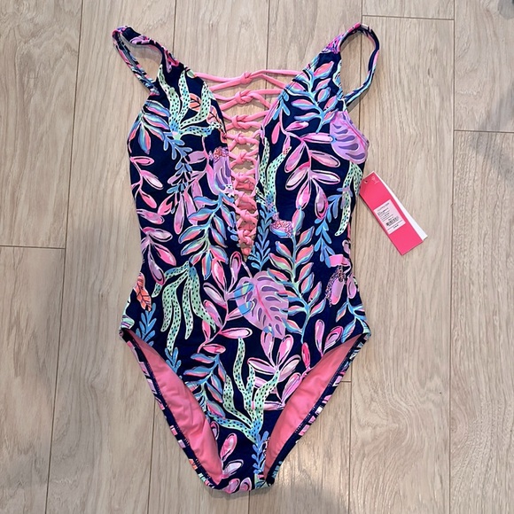 Lilly Pulitzer | Swim | Nwt Lilly Pulitzer Isle Lattice One Piece In ...